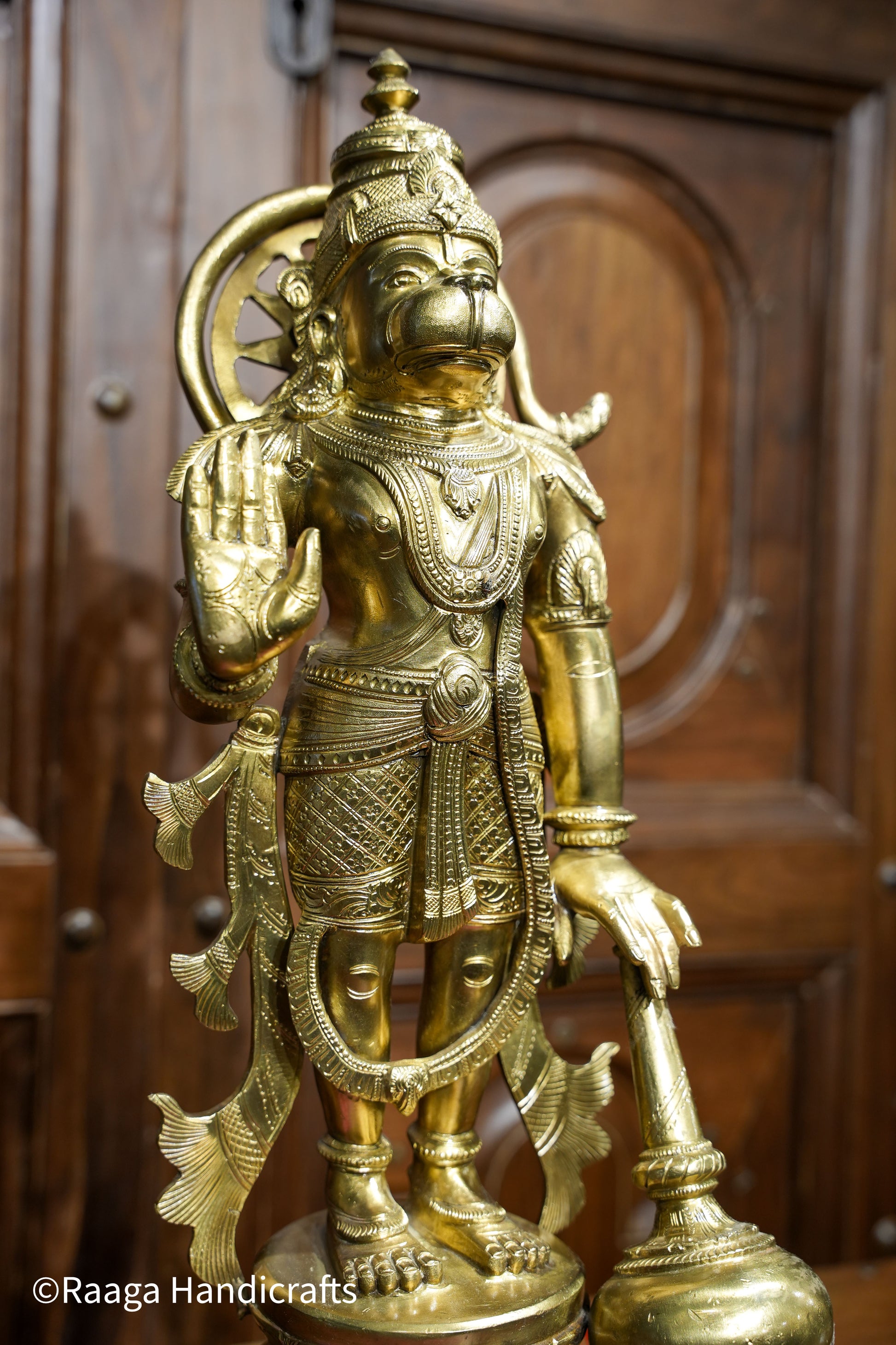 Bronze Fine Carved Lord Hanuman 21" – Kirtan Arts